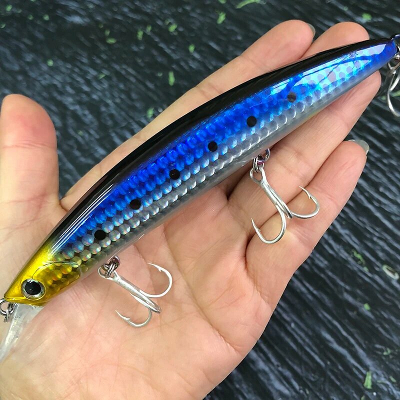 Воблеры-минноу плавающие 130 мм, 25 г, для дальнего заброса, искусственные приманки для троллинга, для морской рыбалки на басса, рыболовные снасти