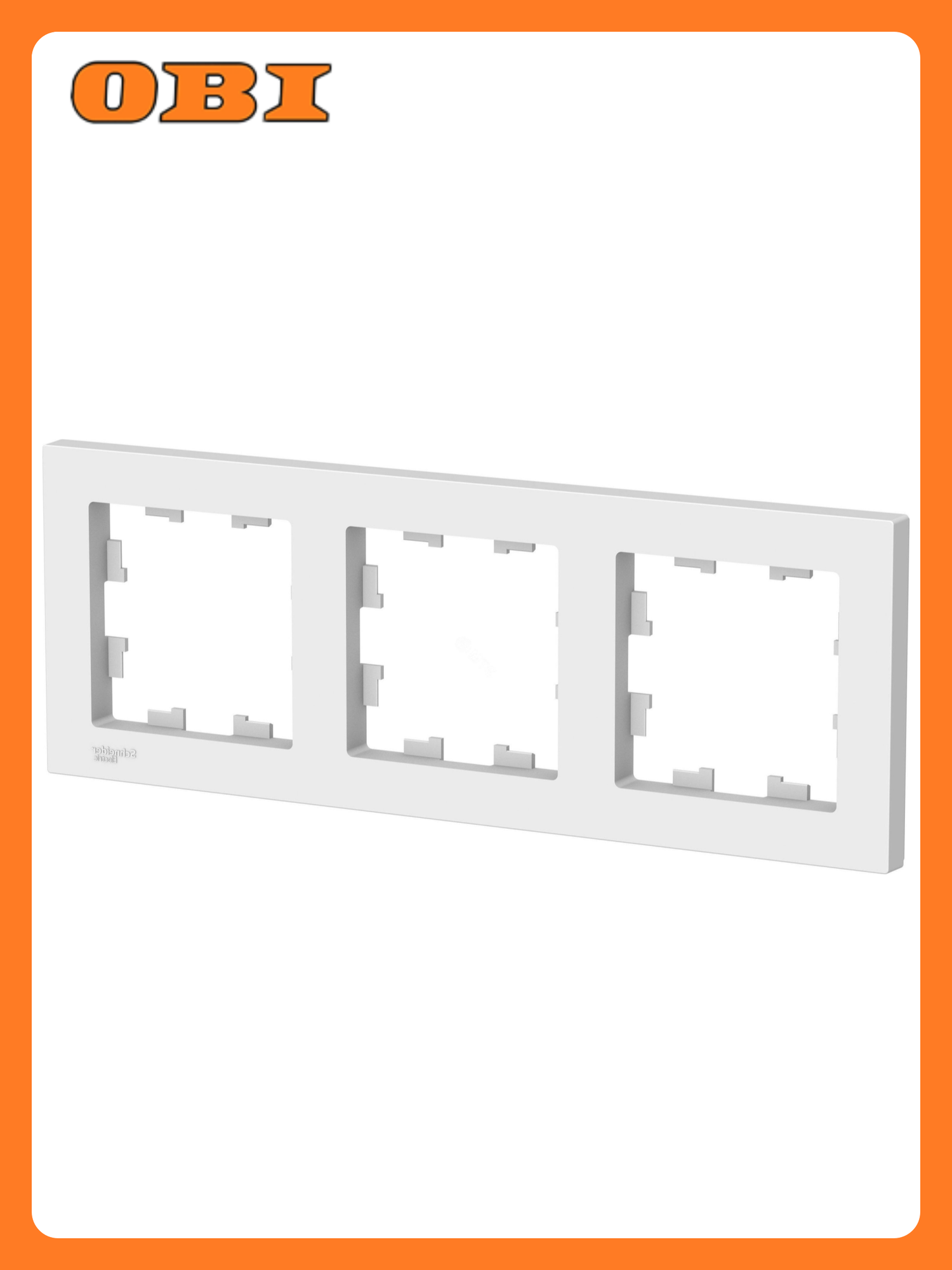 Рамка Schneider Electric "AtlasDesign" ATN000103, белая, 3 гнезда, IP20