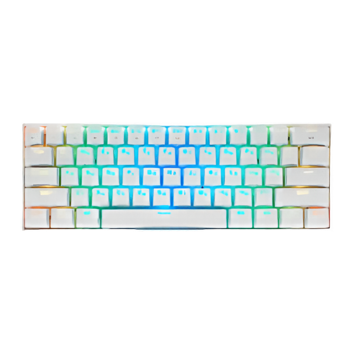 Клавиатура DEFENDER DRACONIC ru 77810, белая, беспроводная/проводная Bluetooth, 64 клавиши, радиус 10 м