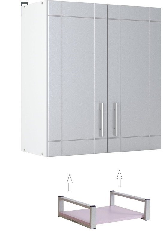 Полка под шкаф, 15см,"FLATOM 204530" крепление под стол, размер полки 30х40см, салатовый