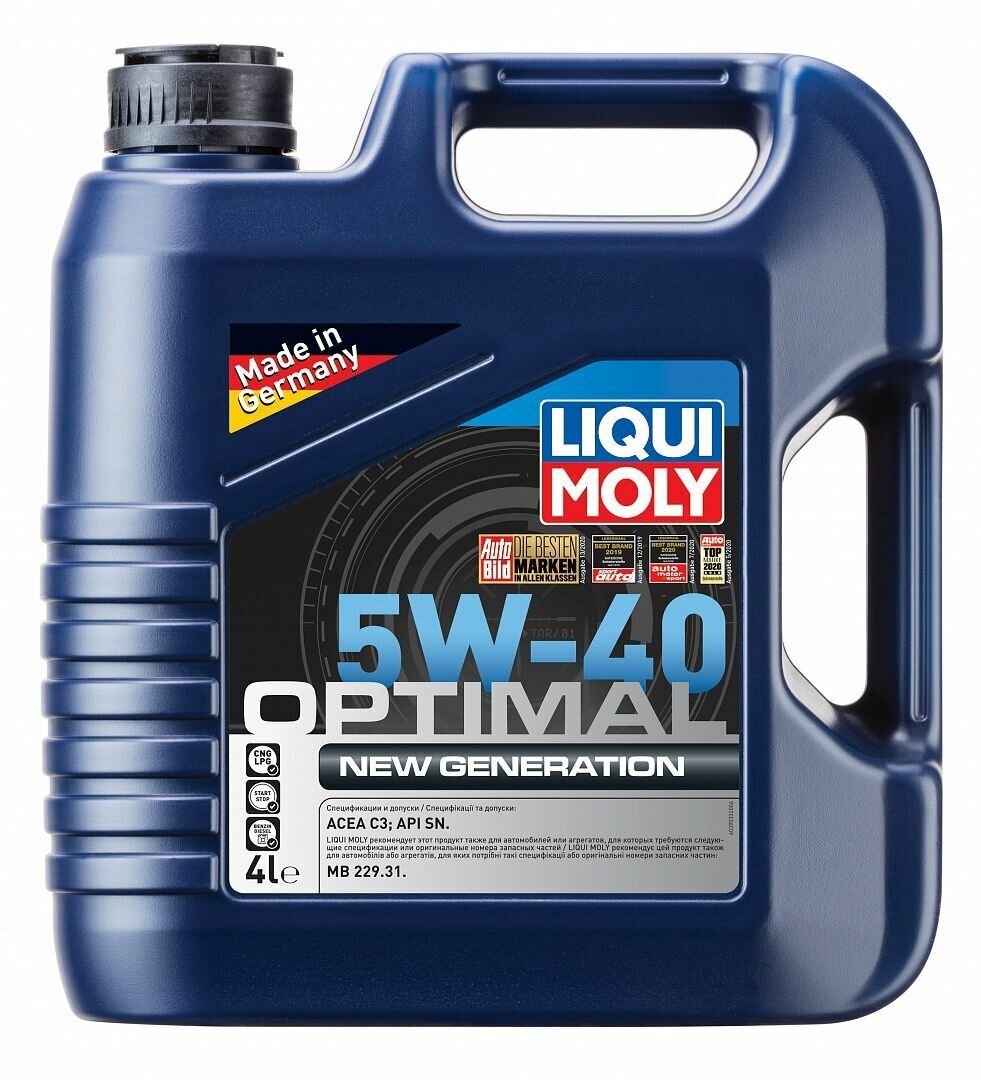 5W-40 Optimal New Generation 4л (HC-синт. мотор. масло) Liqui Moly 39033