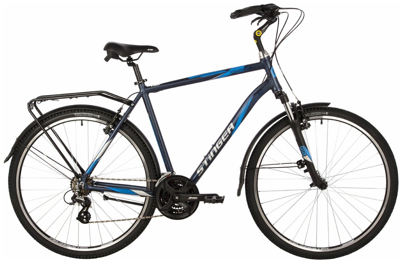 Велосипед Stinger Horizont Std 28" 2021 (требует финальной сборки), Цвет синий, Размер 520мм