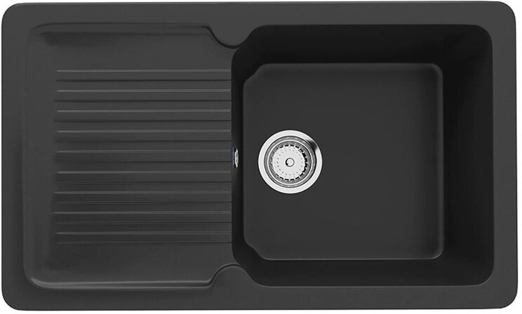 Кухонная мойка Ulgran U-506-344, ультра-черный