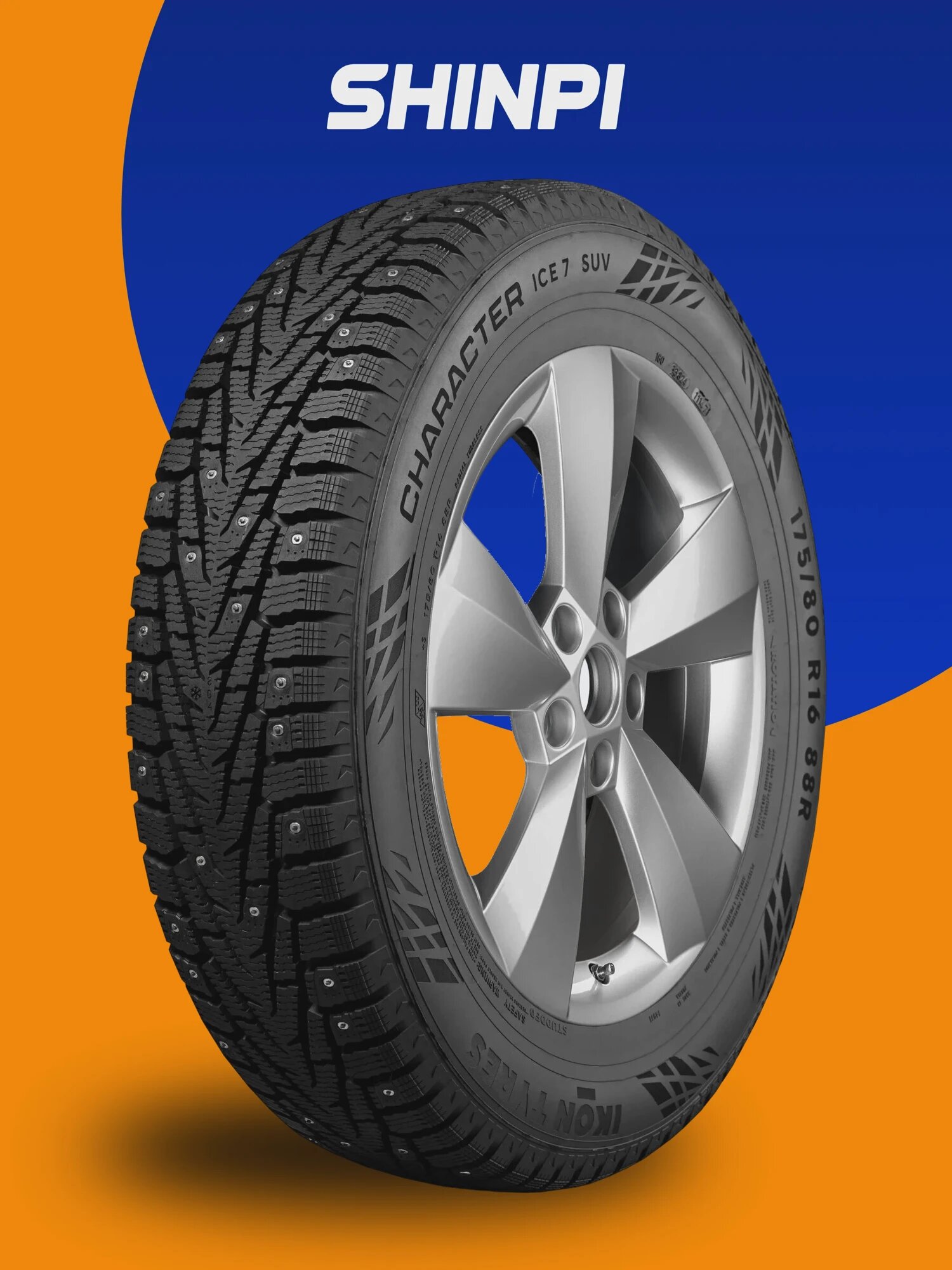 Шины Ikon Tyres Character Ice 7 185/60 R15 88T Шипованные зимние