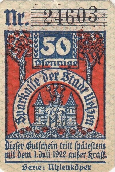 Германия (Веймарская Республика) Ильцен 50 пфеннигов 1921 г. (N)