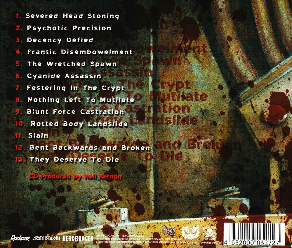 Cannibal Corpse. The Wretched Spawn (CD) (СД диск, CD Box, Россия) — фото 1