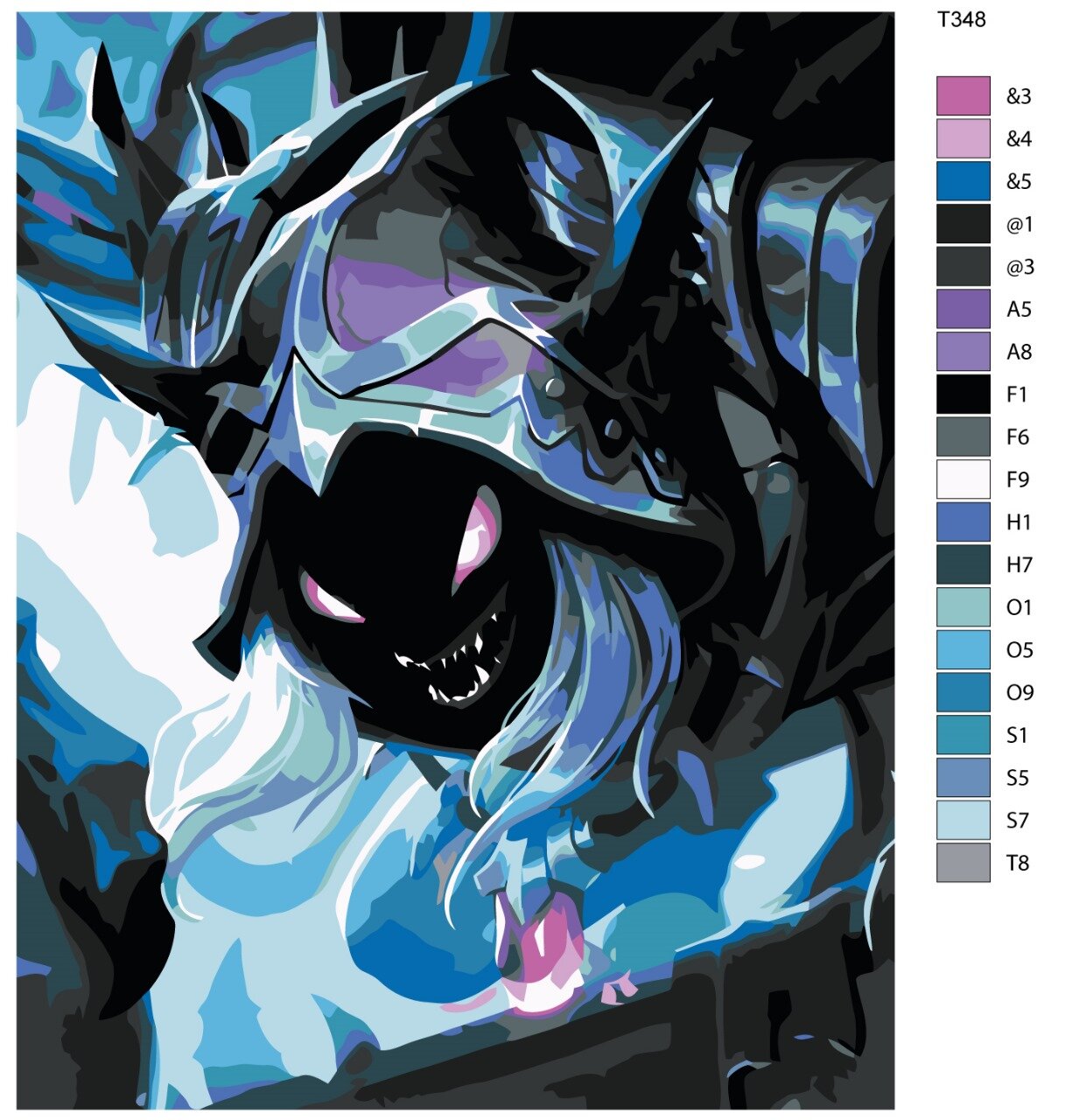 Картина по номерам Т348 "Mobile Legends: хелкарт" 40Х50