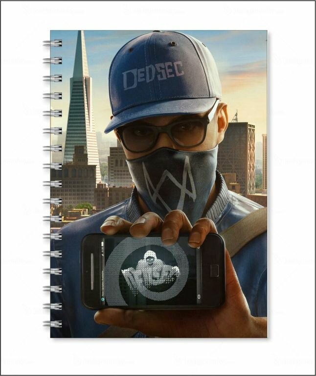 Тетрадь Watch Dogs, Сторожевые псы №5, А6 (10 на 15 см)
