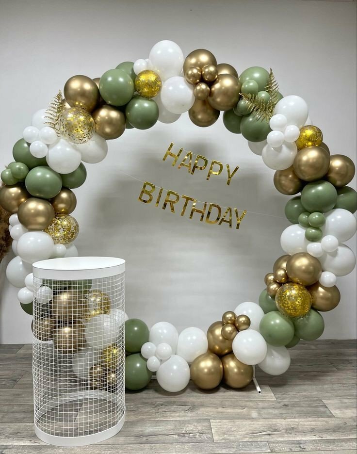 Круглая гирлянда из шаров