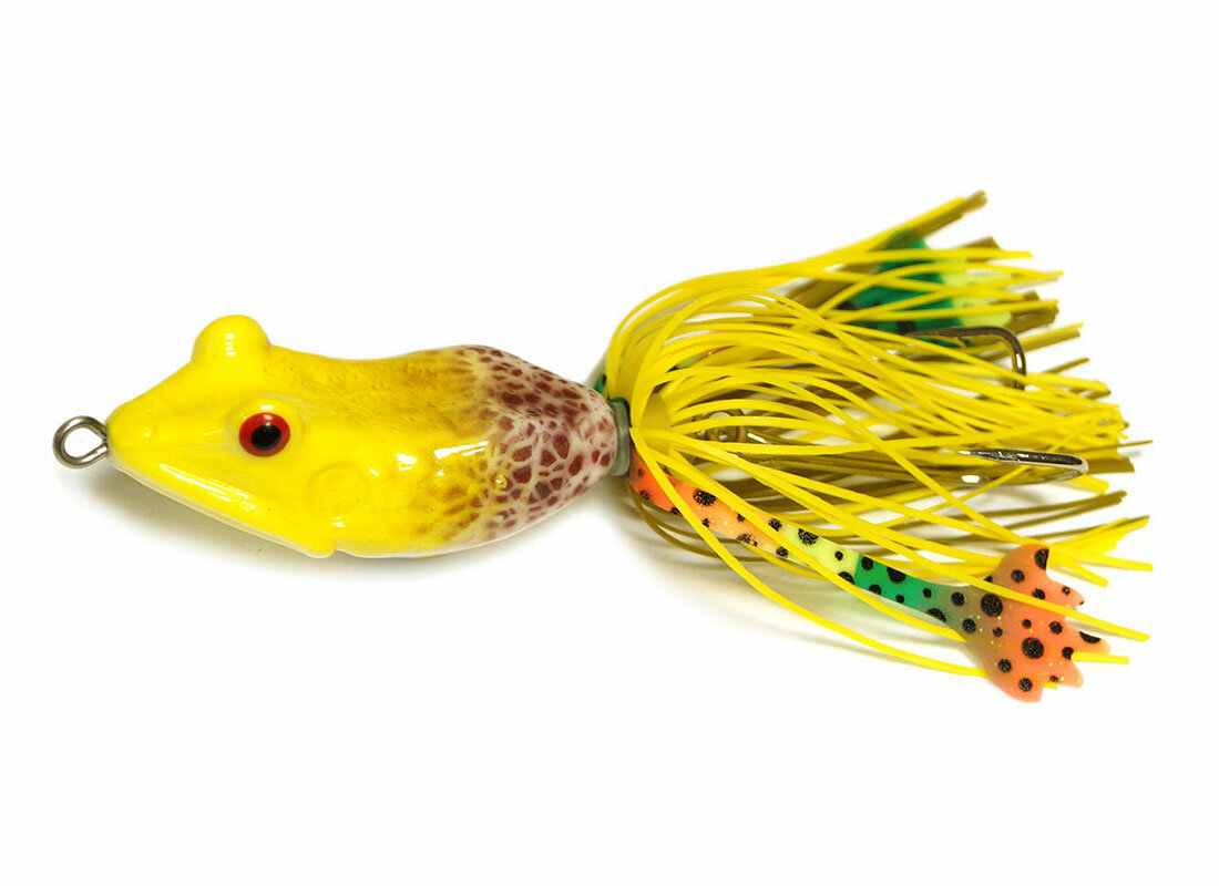 Приманка Kosadaka тверд. оснащ. плав. Лягушка-глайдер с лапками (двойник) LF25 45mm, 10g, цвет C61