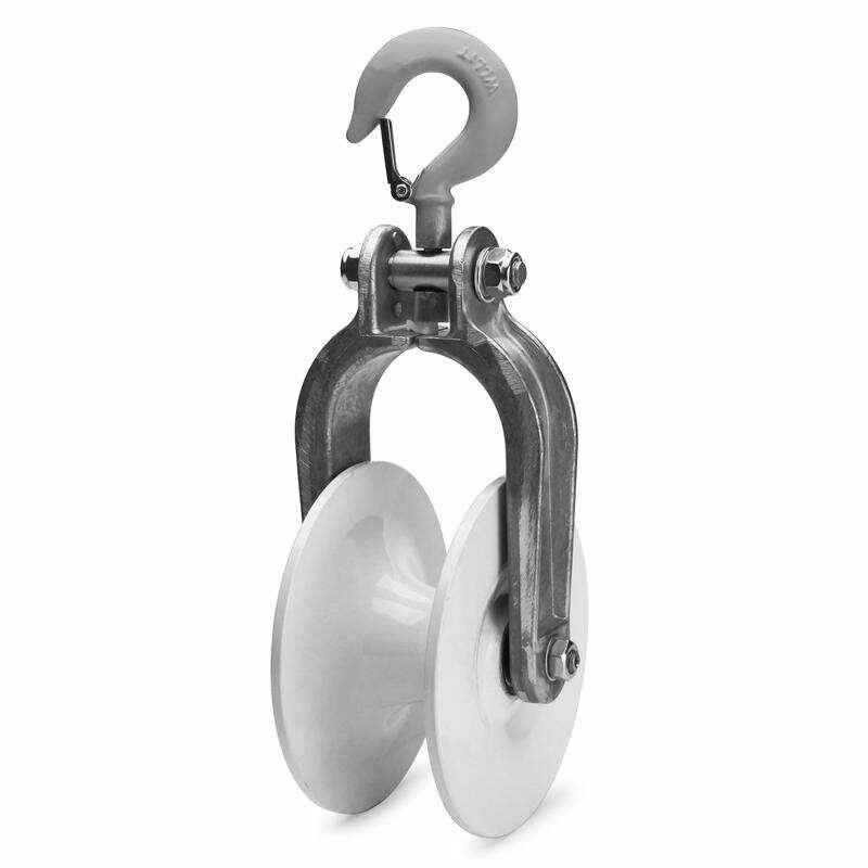 Ролик монтажный РМ-2 на крюке, КВТ 57636 (1 шт.)