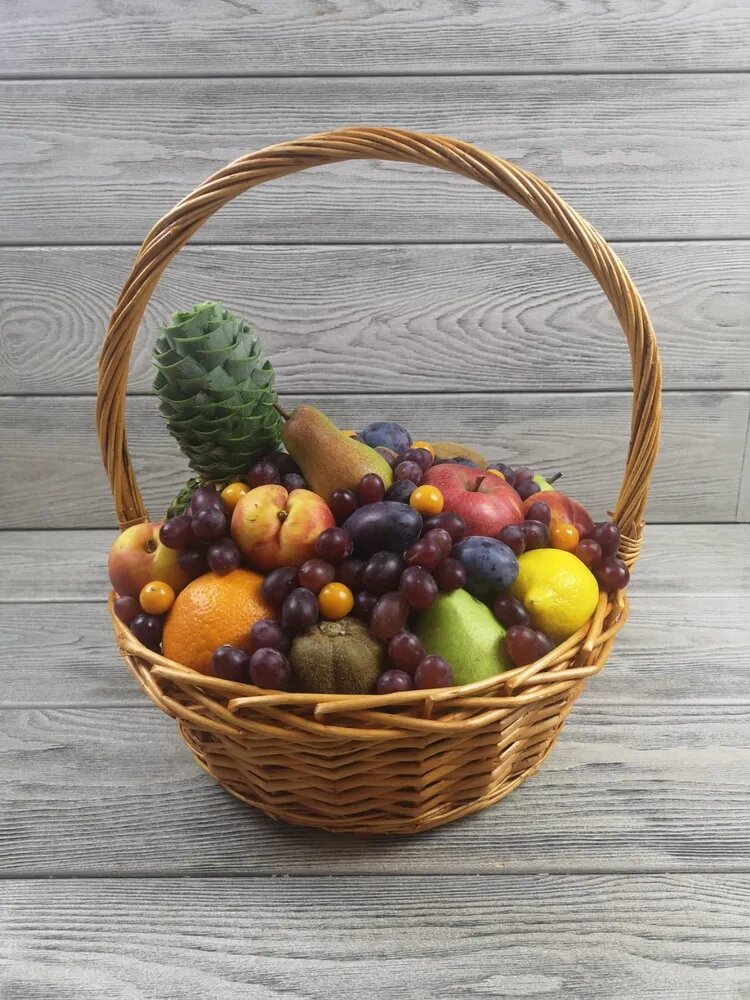 Фруктовая корзина Tutti Frutti 6 кг / подарочный набор продуктов для мужчин и женщин / сладкий подарок