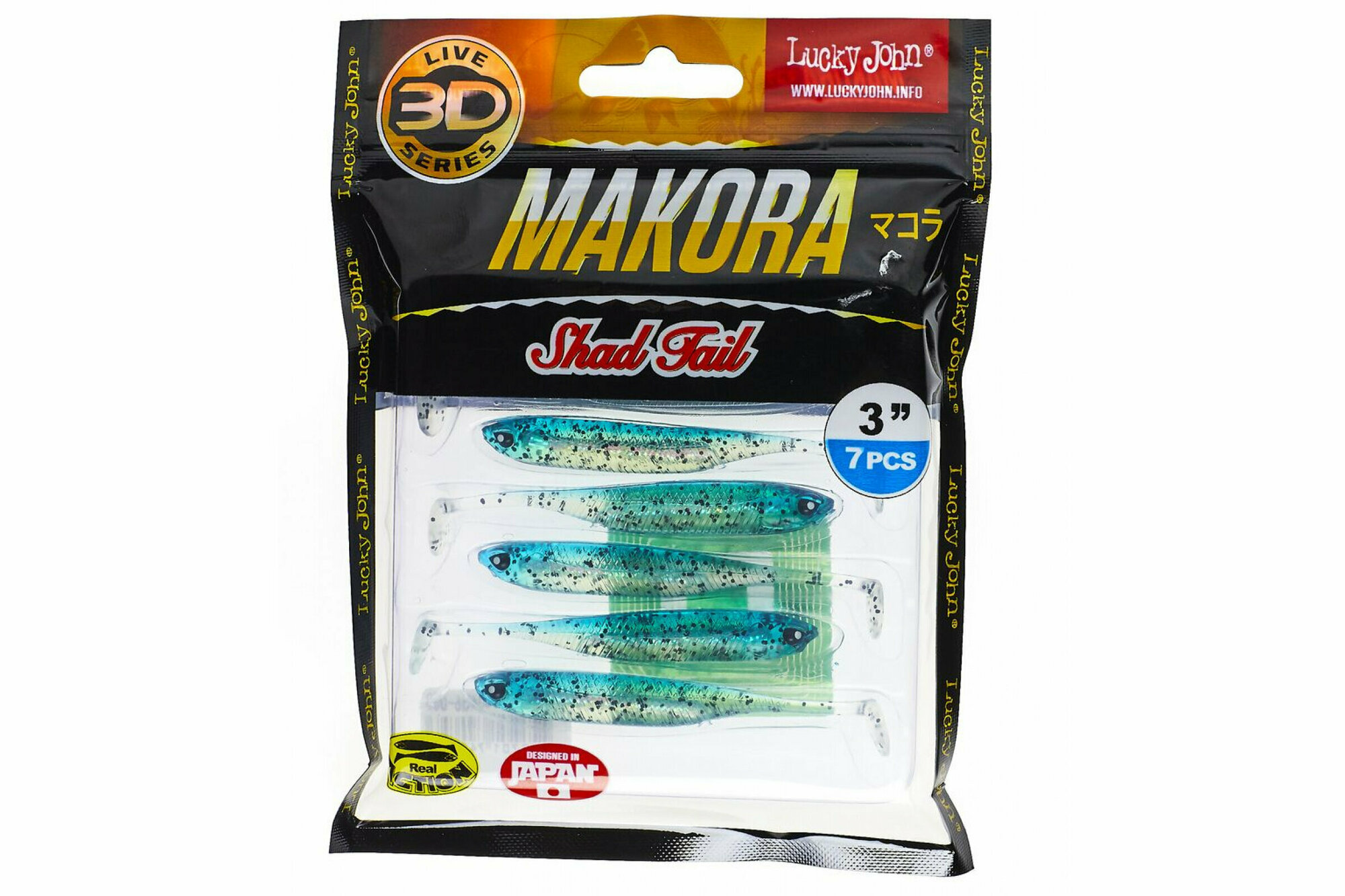 Виброхвосты LUCKY JOHN "MAKORA SHAD TAIL" 3,0 (140406-002)