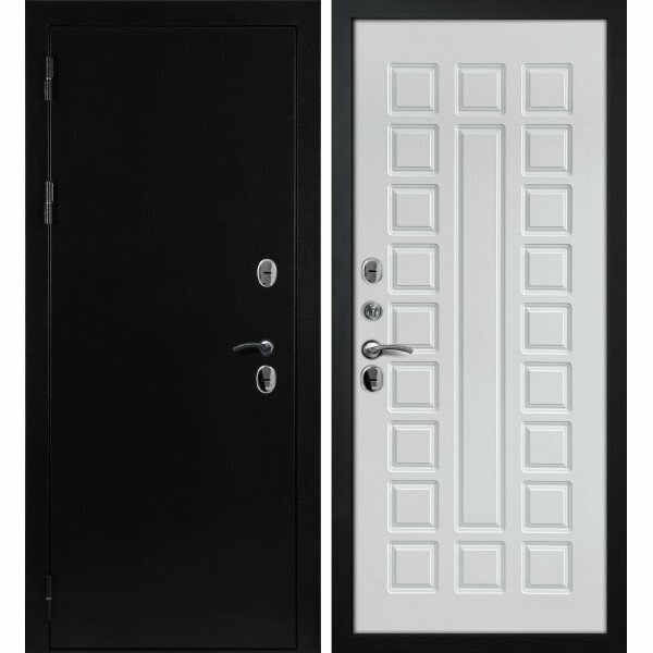 ДМ Термо-1 антик черное серебро, Border (металл / 8Тфл-2, Белый ясень с порами ) 980ПР Protector