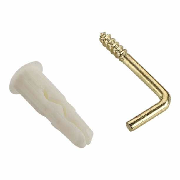 Дюбель универсальный европартнер Multi Plug 8х32 мм с крюком-шурупом L-образным 4,9х50 мм 10 шт