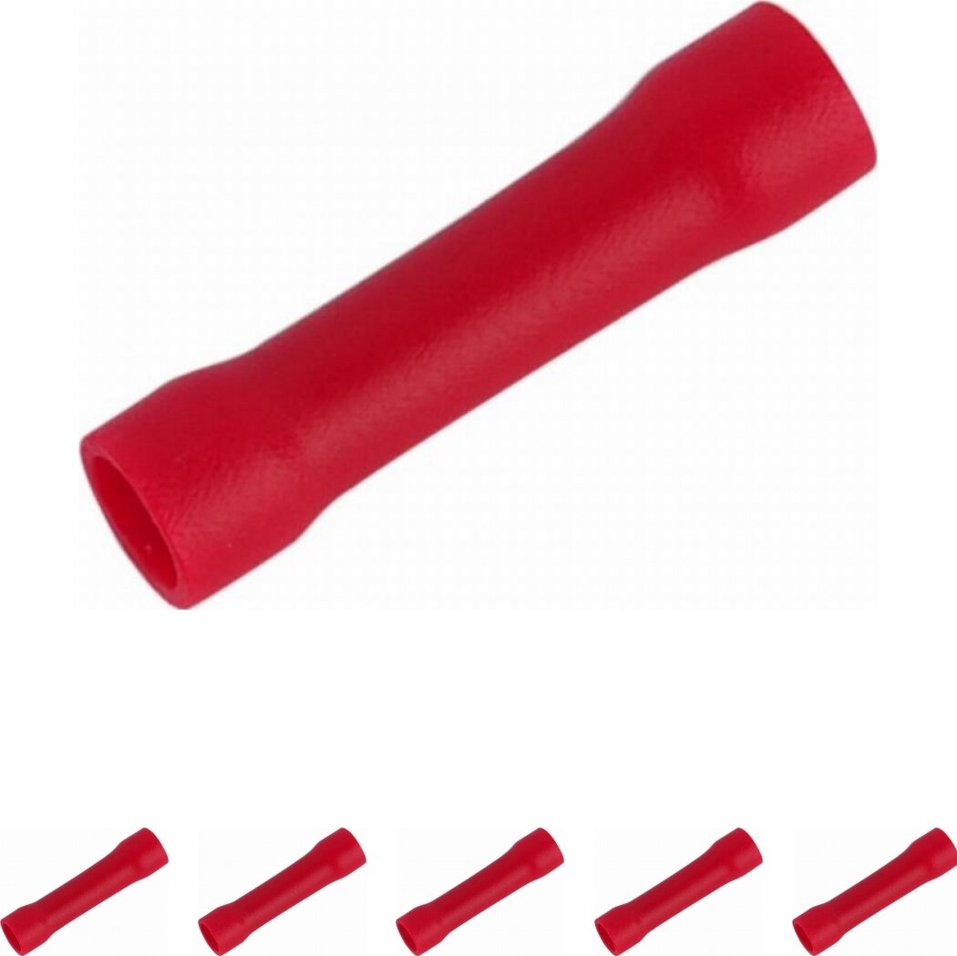 Гильза Rexant 6-10мм2 латунная изолированная соединительная (комплект из 5 шт.)