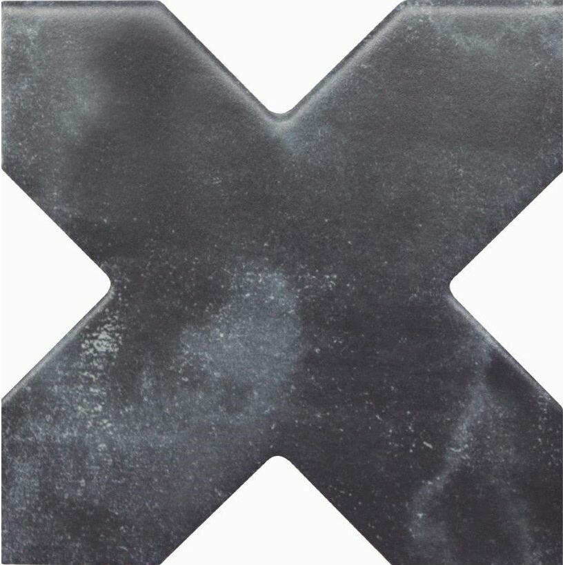 Напольная плитка Cevica (Кевика) Becolors Cross Navy 13,25x13,25 см, CV67378 (0.5 м2)