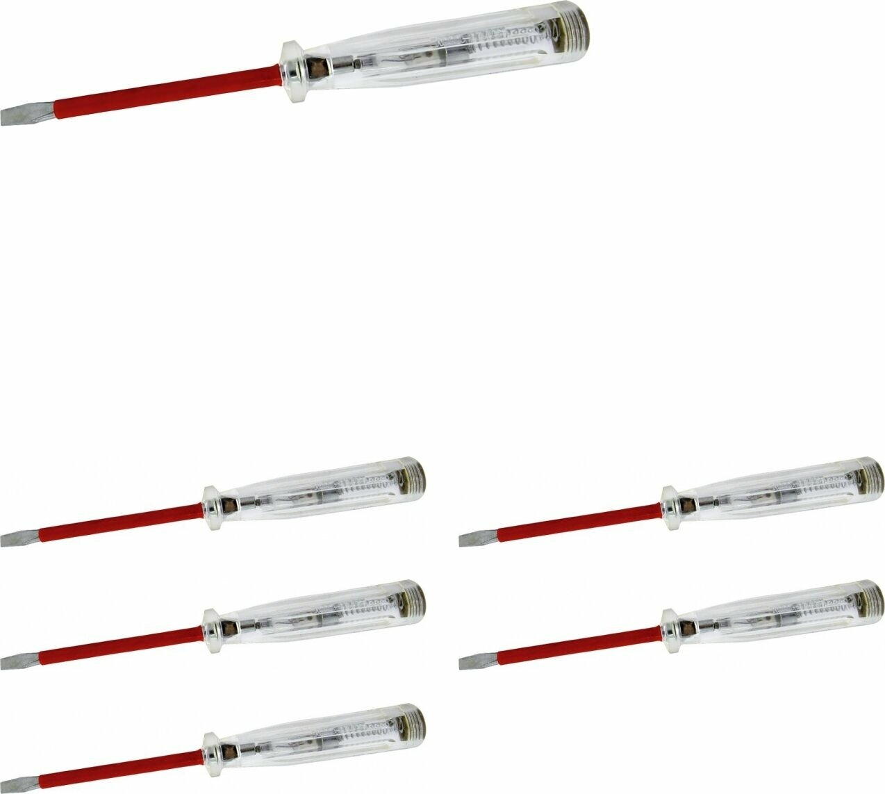 Отвертка индикаторная TDM Electric Экспертэлектрик 150 мм нержавеющая сталь пластиковая ручка (комплект из 5 шт.)