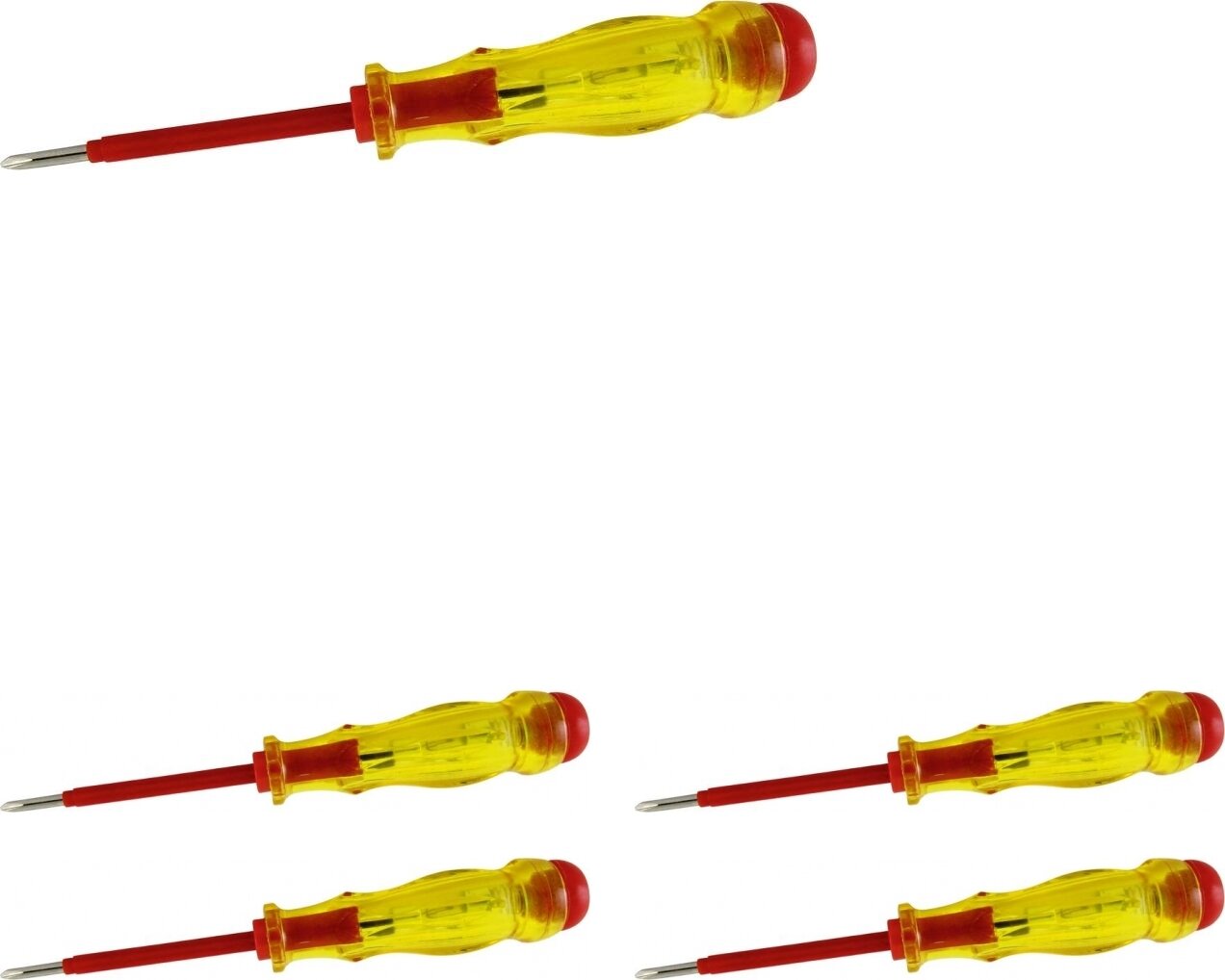 Отвертка TDM Electric "Экспертэлектрик", индикаторная, комбинированное жало, нержавеющая сталь, 160мм, 4шт