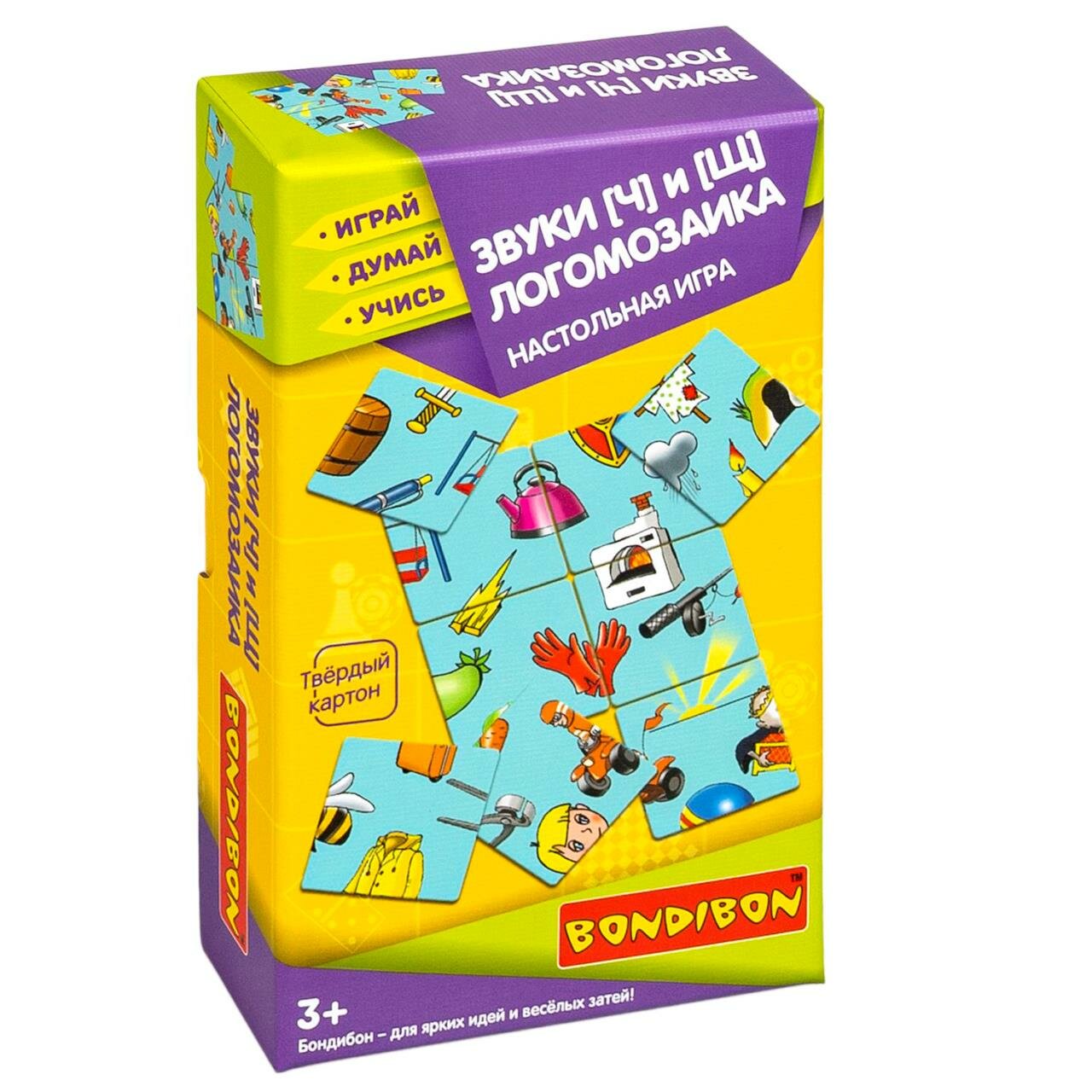 Настольная игра "логомозаика. звуки (Ч) и (Щ)" Играй Думай Учись Bondibon