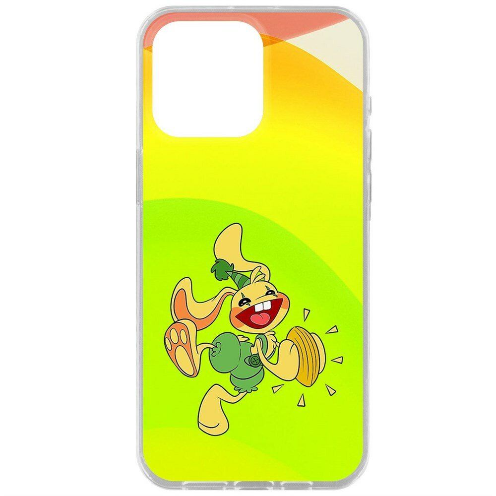 Чехол-накладка Krutoff Clear Case Хаги Ваги - Крольчонок Бонзо для iPhone 15 Pro Max