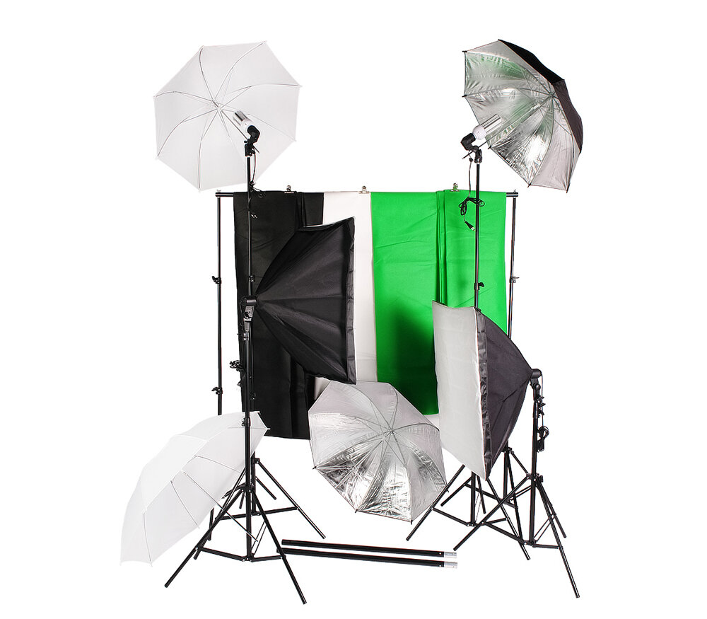 Комплект Falcon Eyes KeyLight 425LED SBU Kit, светодиодный, 4х25 Вт, питание от сети