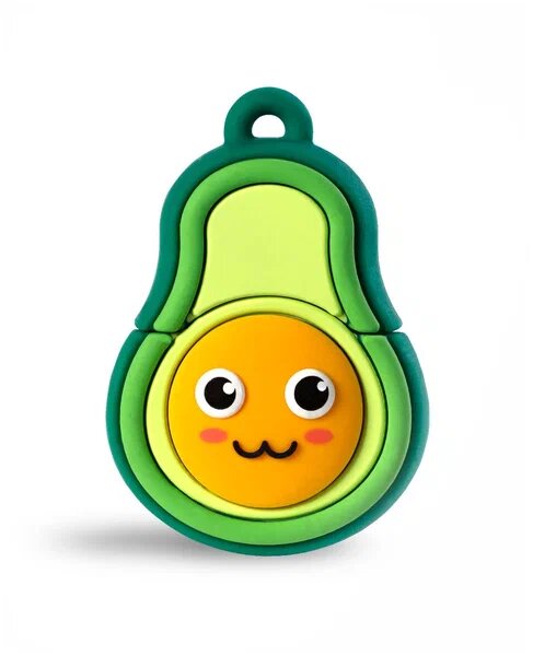 Флешка SmartBuy Wild Series Аvokado 32 ГБ, 1 шт, зеленый/оранжевый