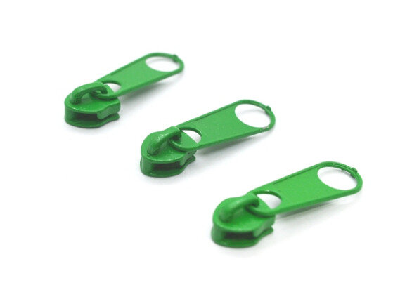 Бегунок галантерейный СП №5 цв. 243 зелёный (уп.10 шт) "Proknopka"