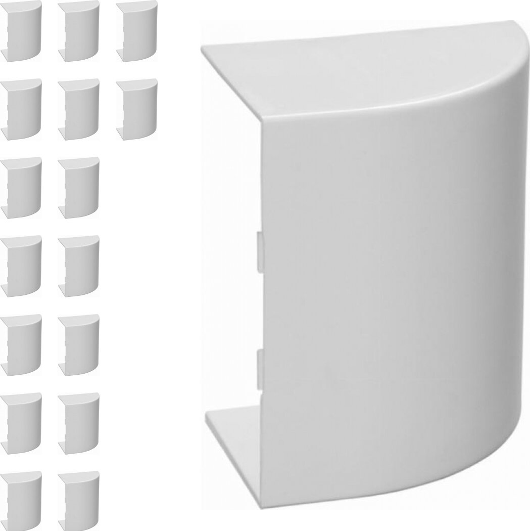 Заглушка IEK Элекор 15x10 белая (комплект из 16 шт.)