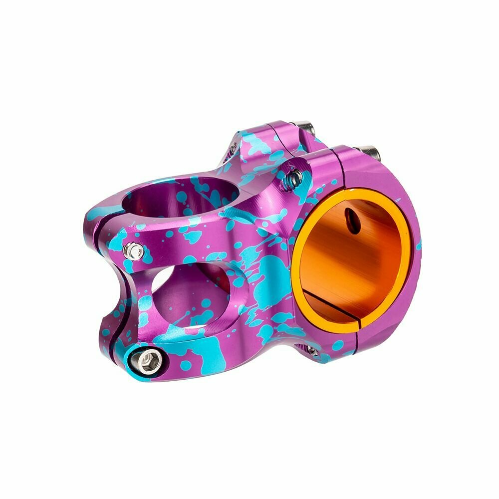 Вынос руля ZTTO, длина 35 мм, фиолетовый/синий