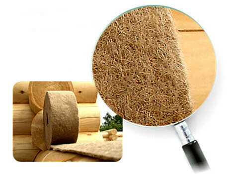 Пакля джутовая прошитая 8мм*15см *20метров утеплитель джутовый межвенцовый