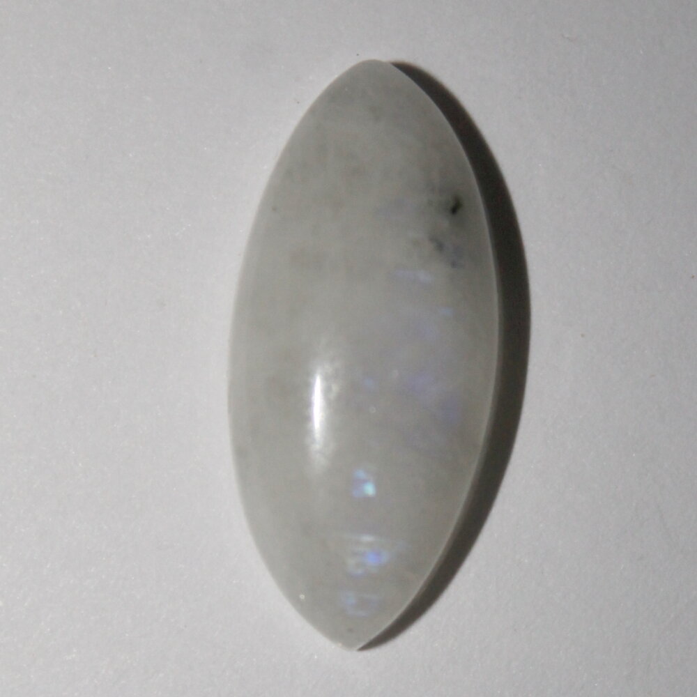 Коллекционный кабошон лунный камень, 25х12х3 мм, Шри-Ланка, «True Stones»