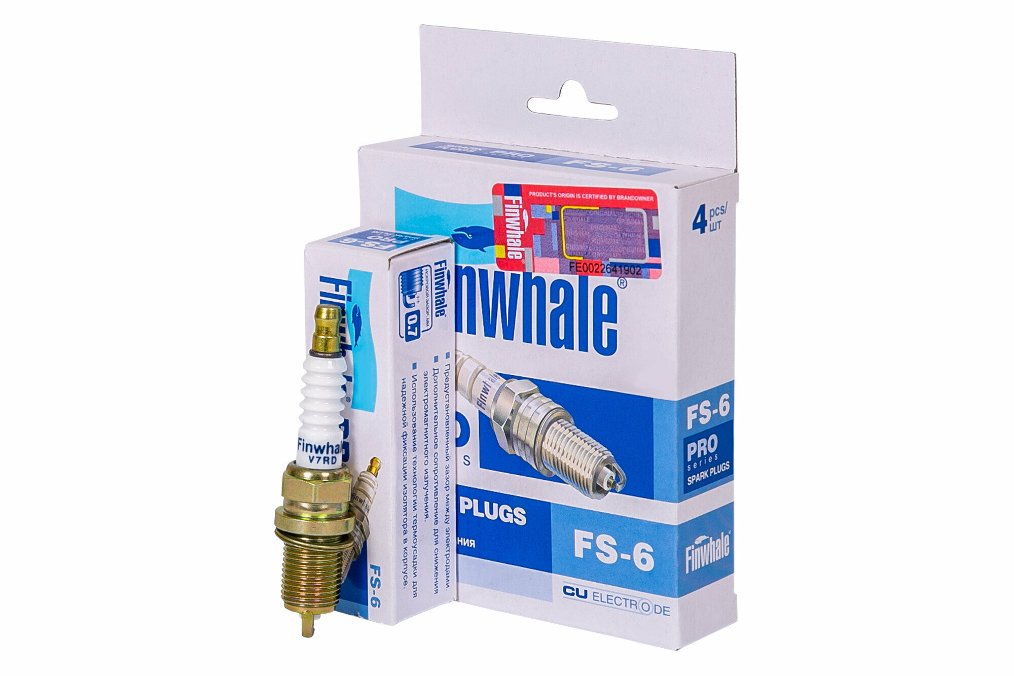 Свеча зажигания Finwhale FS6