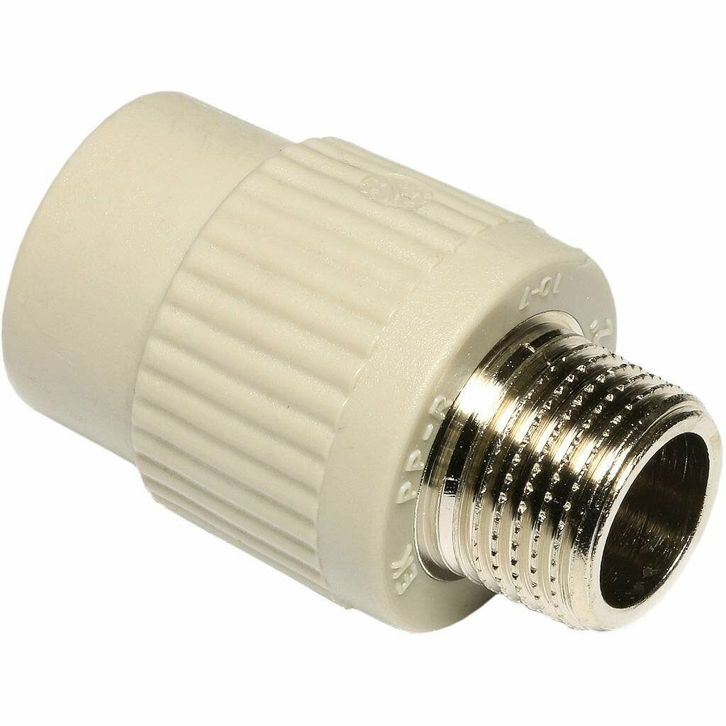 Муфта 25х1/2 полипропиленовая с наруж. металл. резьбой ППР Ekoplastik