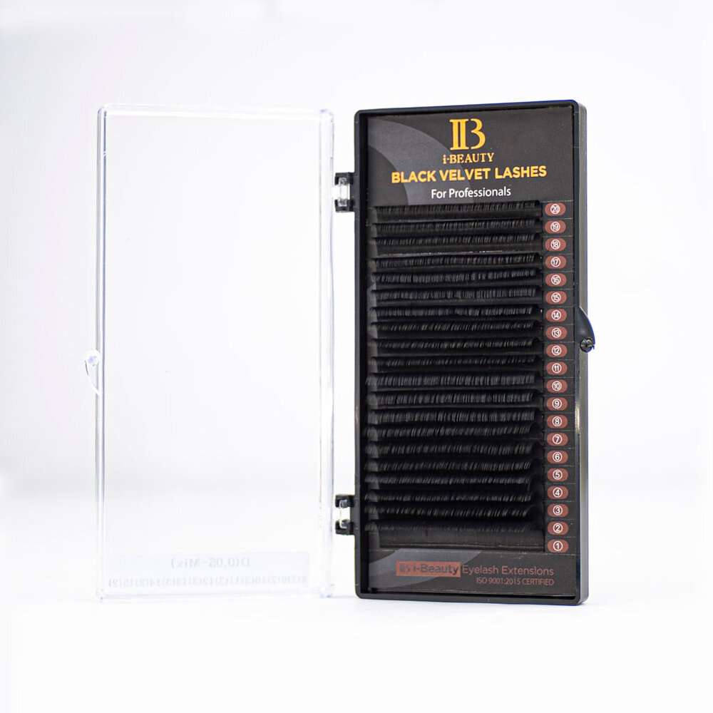 Ресницы Миксы I beauty Black Velvet C 0,07 7-13