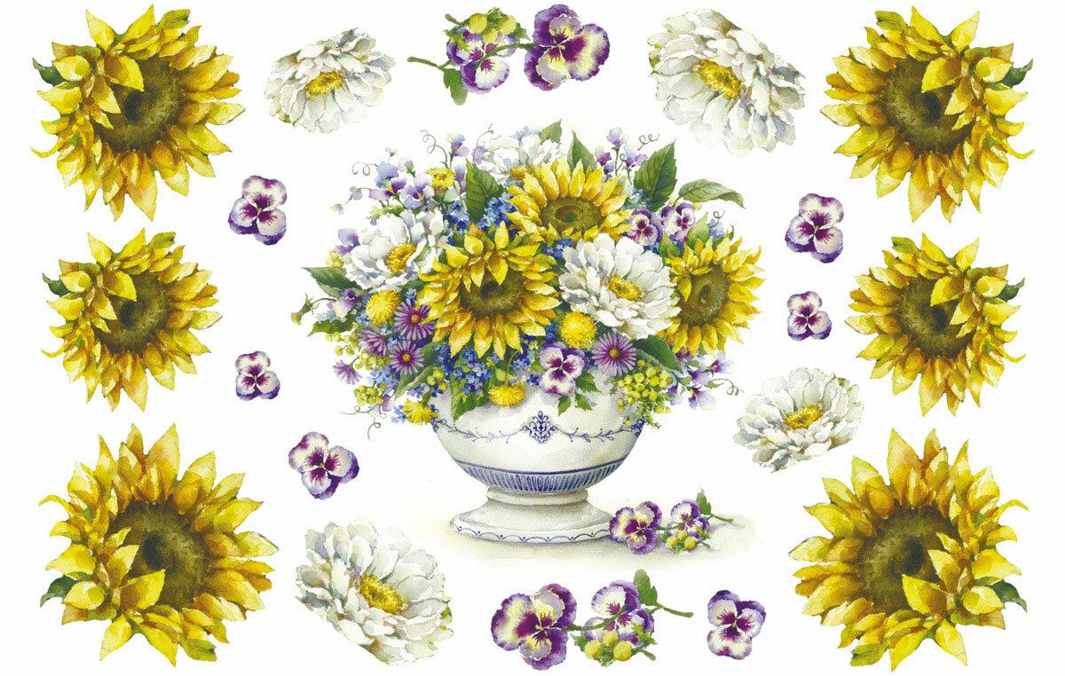 Love2art рисовая бумага KPR/R 32 x 22 см 0083 Дивный сад для декупажа и рисования