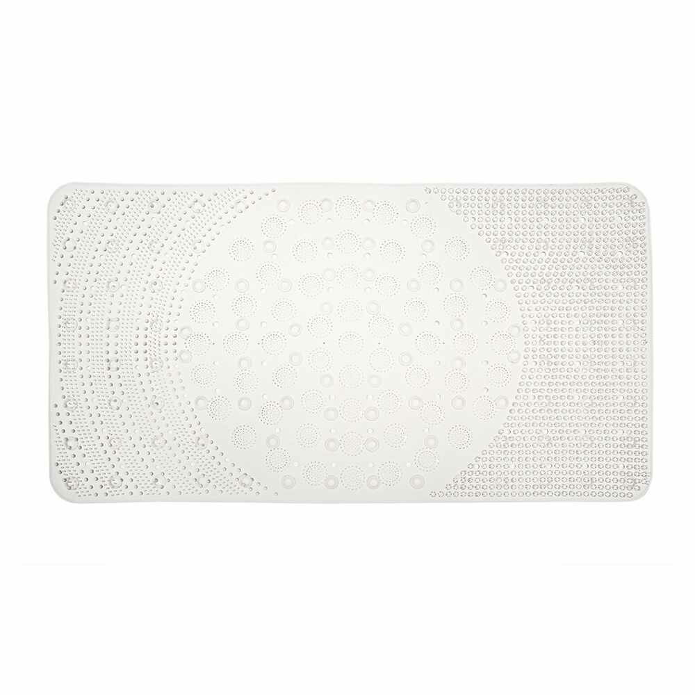 Коврик для ванной вилина Лужайка 38x68 см антискользящий прозрачный