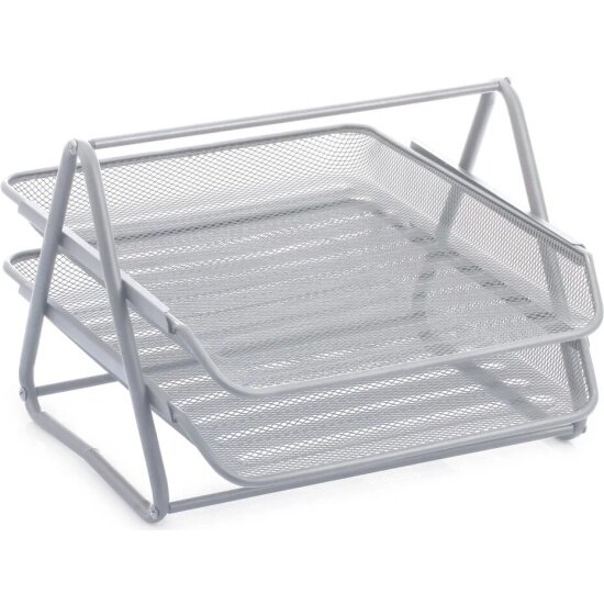 Лоток для бумаги Unistor DIPLOMAT 2, 2 секции, А4, серый