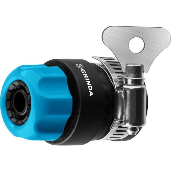 Соединитель Grinda быстросъёмный TCC-34, шланга 1/2" - труба 3/4", с хомутом 8-426335_z02