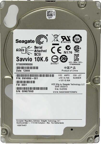 Жесткий диск Seagate ST900MM0006 900Gb SAS 2,5" HDD