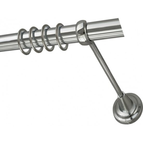 Карниз металлический однорядный Arco Doro DDA диаметр 28мм, хром глянец, 240 см