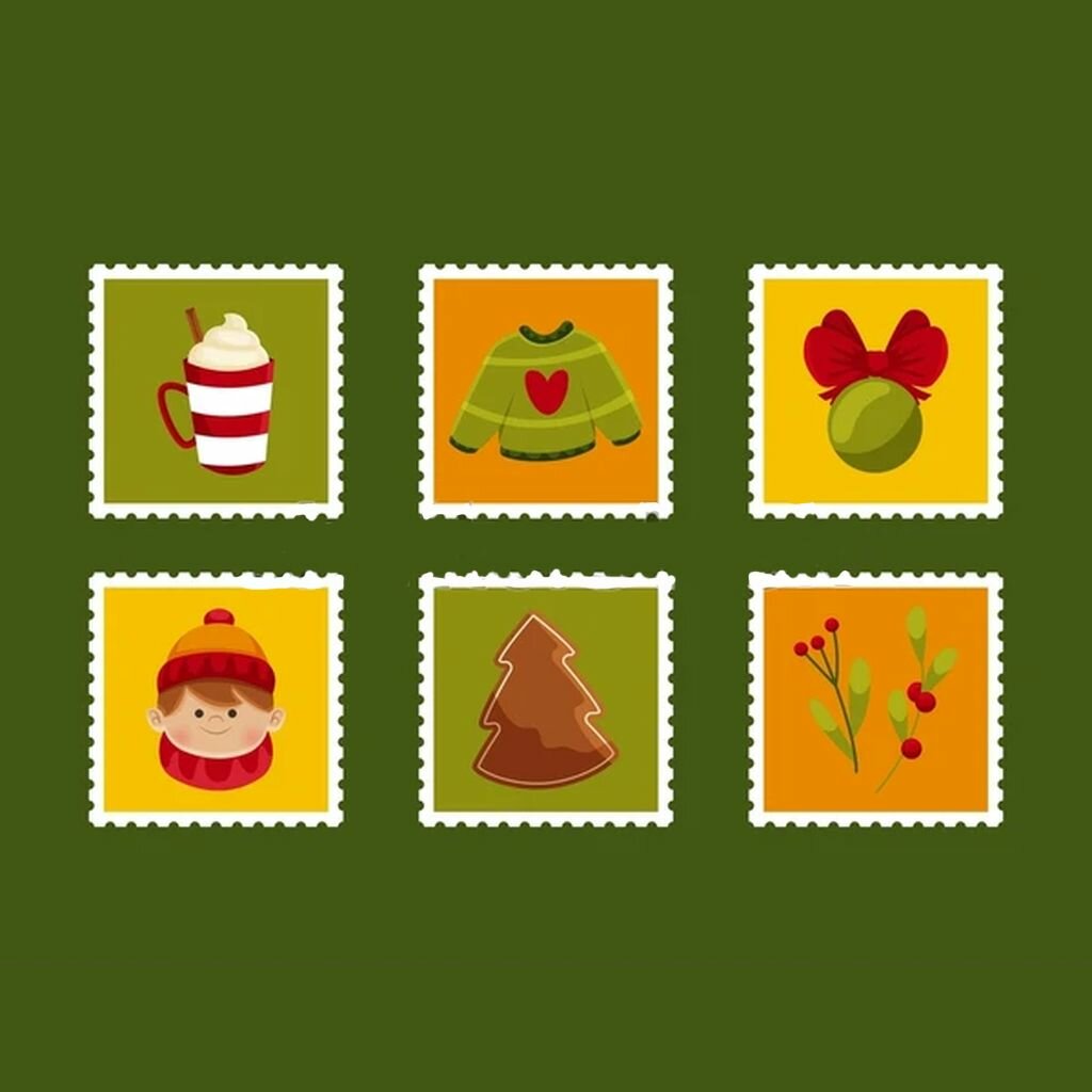 Наклейки стикеры зимние картинки