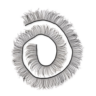 HobbyBe EYL-3 Ресницы для кукол и игрушек 200 мм × 10 мм черные для моделей