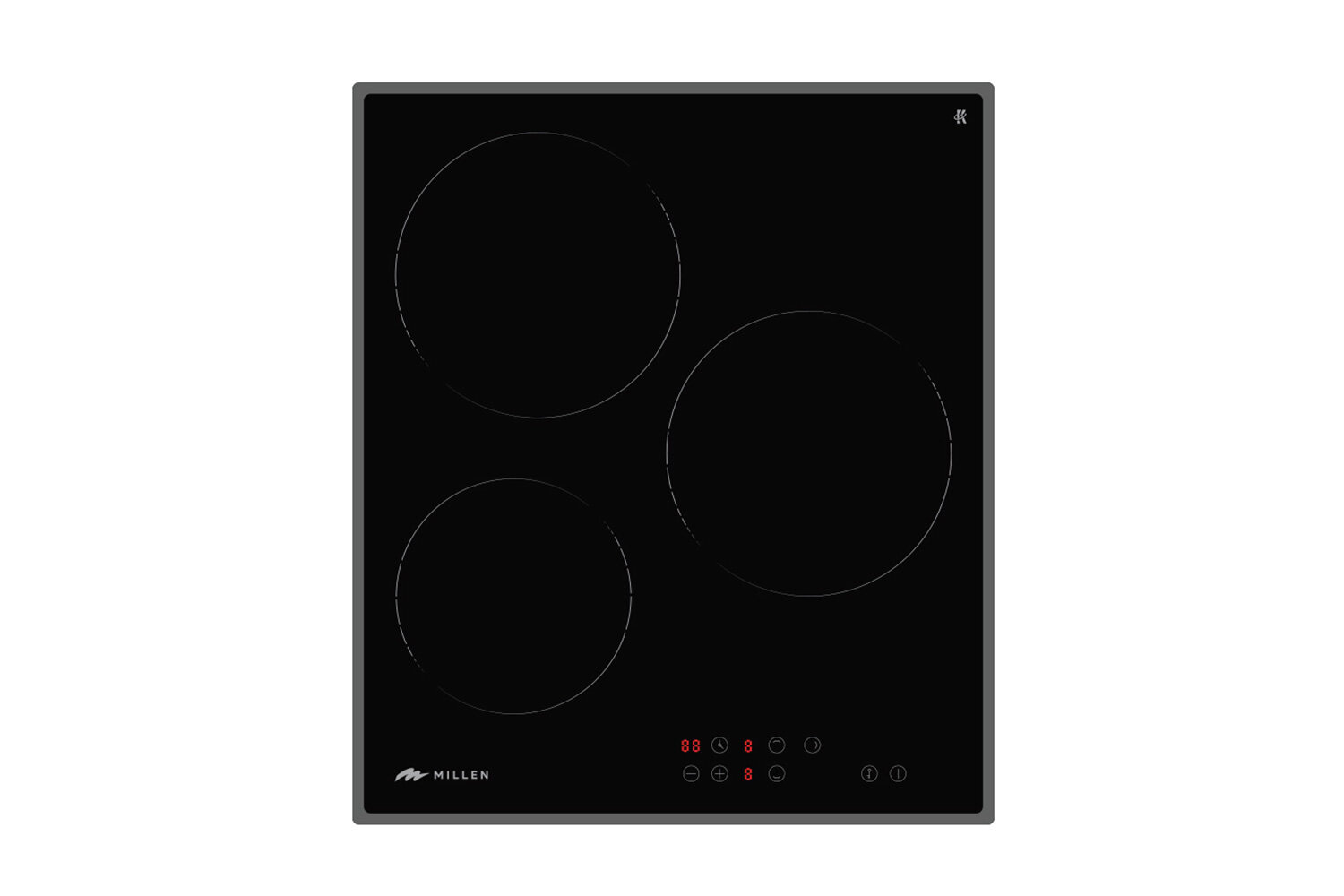 Электрическая панель MILLEN MEH 451 BL, 45х4,4х52 см, цвет черный