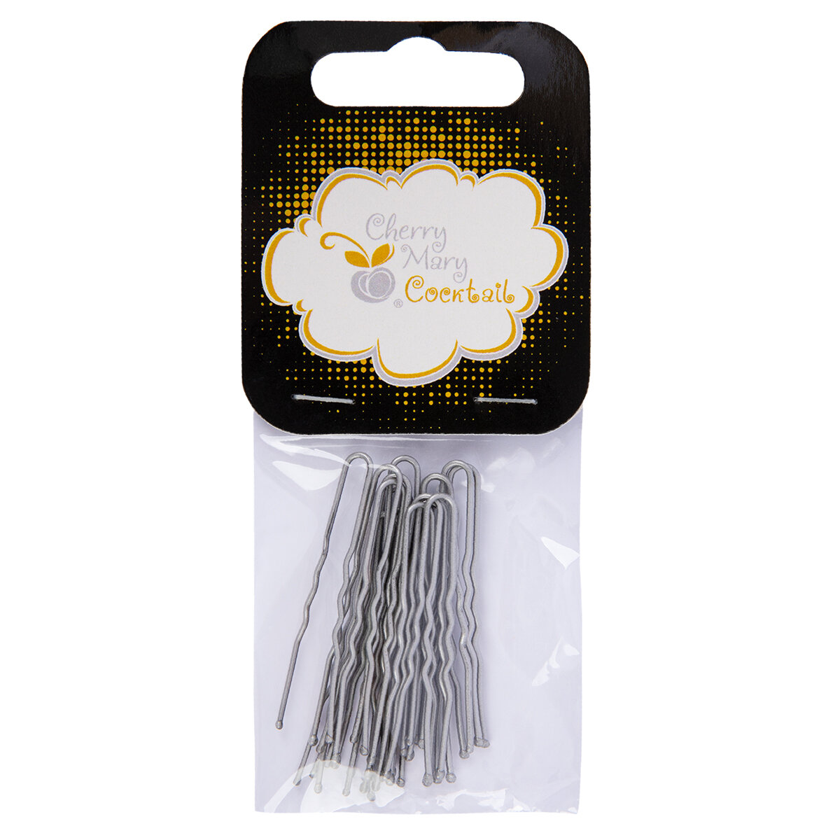 CHERRY MARY VZ07029 Шпильки для волос 4,5 см 20 шт №04 никель универсальные