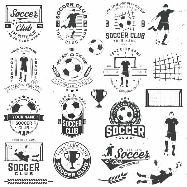 Наклейки стикеры Эмблема футбола