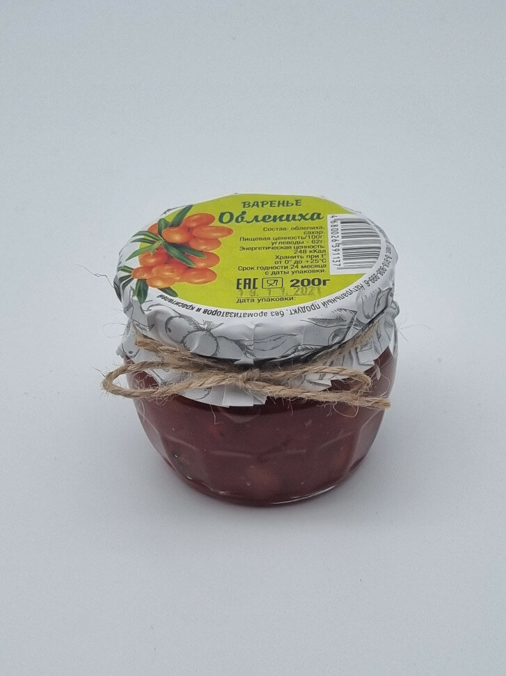 Варенье облепиха 200гр