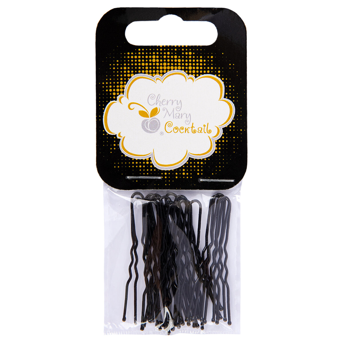 CHERRY MARY VZ07029 Набор шпилек для волос 4.5 см 20 шт №01 черный, стильный выбор