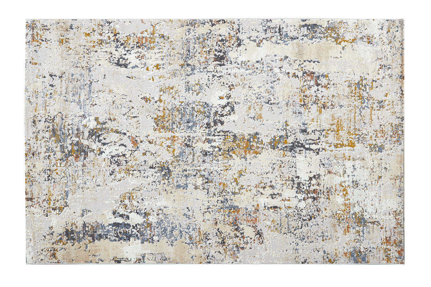 Ковер на пол Hoff Springs, 120х180 см, прямоугольный, полиэстер, цвет белый, голубой