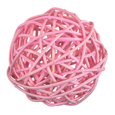 Blumentag BRF-9 Шар декоративный из ротанга диаметром 9 см, цвет светло-розовый, №02